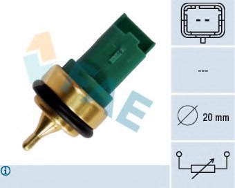 1338F8,PSA 1338F8 Sensor, coolant temperature for PSA