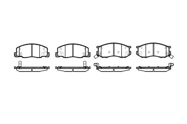 0446528340,TOYOT 04465-28340 Brake Pad Set, disc brake for TOYOT