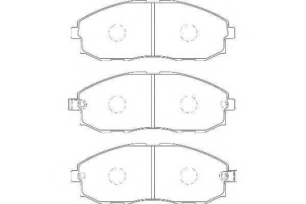 581014FA00,HYUNDAI 58101-4FA00 Brake Pad Set, disc brake for HYUNDAI