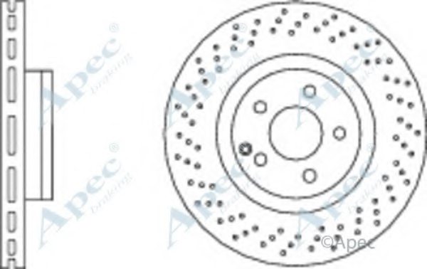 2214210612,MERCE 221 421 06 12 Brake Disc for MERCE