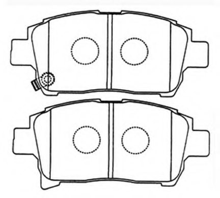 0446512592,TOYOT 04465-12592 Brake Pad Set, disc brake for TOYOT