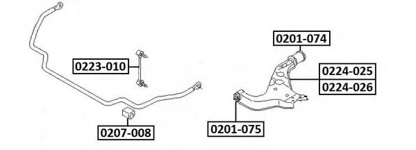 545010W000,OEM 545010W000 Control Arm for OEM