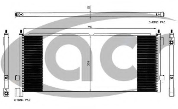 20838901,VOLVO 20838901 Condenser, air conditioning for VOLVO