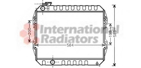 164005B500,TOYOT 164005B500 Radiator, engine cooling for TOYOT