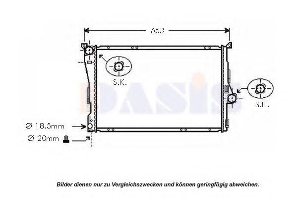 17119071519,BMW 17119071519 Radiator, engine cooling for BMW