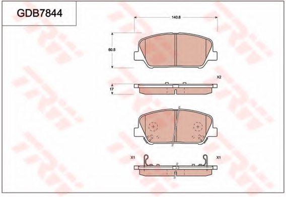 581012TA20,KIA 58101-2TA20 Brake Pad Set, disc brake for KIA