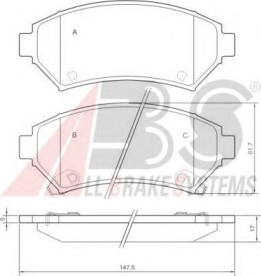 MDB1824,MIN MDB 1824 Brake Pad Set, disc brake for MIN