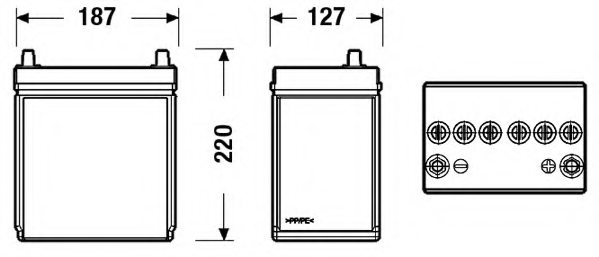 31500SMGE021M2,HONDA 31500SMGE021M2 Starter Battery for HONDA