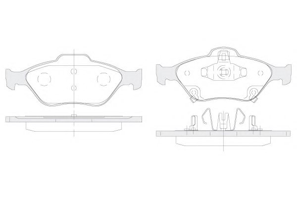 044650D050,TOYOT 04465-0D050 Brake Pad Set, disc brake for TOYOT