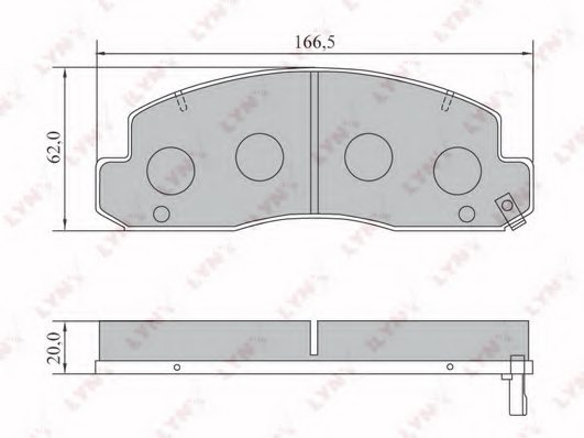 0446536020,TOYOT 04465-36020 Brake Pad Set, disc brake for TOYOT