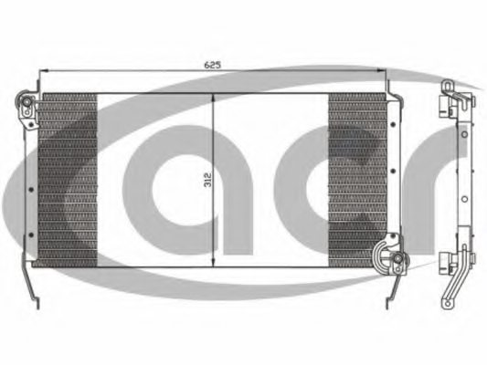 46406321,FIAT 46406321 Condenser, air conditioning for FIAT