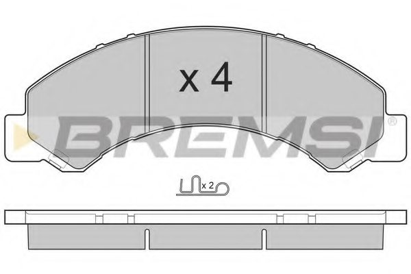 8973292660,ISUZU 8-97329-266-0 Brake Pad Set, disc brake for ISUZU