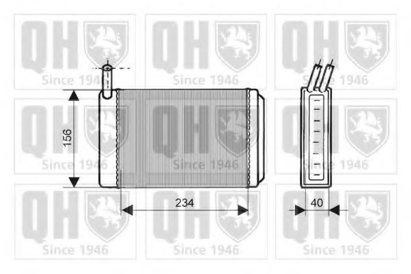 171819031E,VW 171819031E Heat Exchanger, interior heating for VW