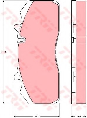 12999737,WABCO 12 999 737 Brake Pad Set, disc brake for WABCO