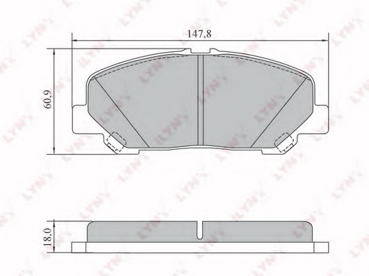 0446528520,TOYOT 04465-28520 Brake Pad Set, disc brake for TOYOT