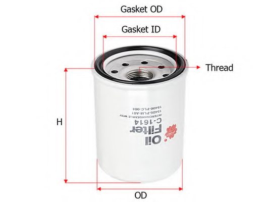 15400RBAF01,HONDA 15400-RBA-F01 Oil Filter for HONDA