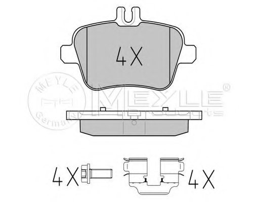 0074209420,MERCE 0074209420 Brake Pad Set, disc brake for MERCE