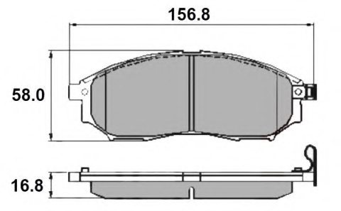 410603072R,RENAU 410603072R Brake Pad Set, disc brake for RENAU