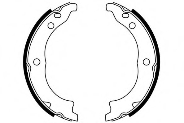 4241N5,PEUGE 4241.N5 Brake Shoe Set, parking brake for PEUGE