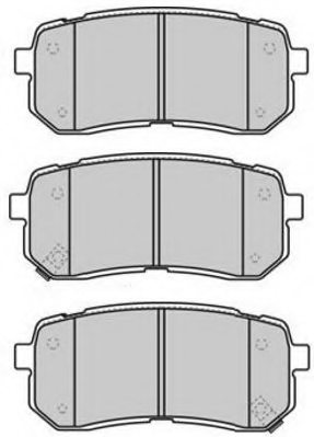 583024HA50,HYUNDAI 58302-4HA50 Brake Pad Set, disc brake for HYUNDAI