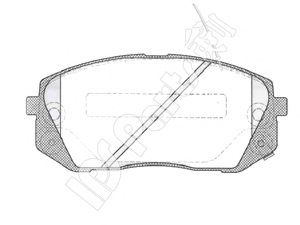 581012SA70,KIA 58101-2SA70 Brake Pad Set, disc brake for KIA