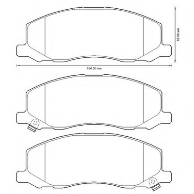 13237752,VAUXH 13237752 Brake Pad Set, disc brake for VAUXH
