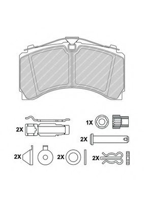 0064201520,MERCE 0064201520 Brake Pad Set, disc brake for MERCE