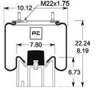 21229214,ROR 21229214 Boot, air suspension for ROR