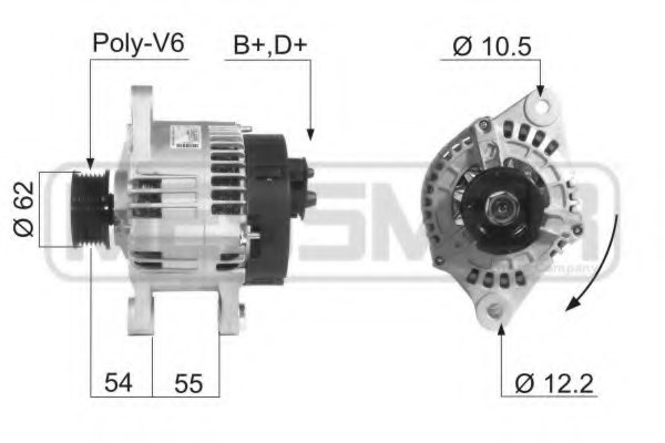 0124415015,BOSCH 0124415015 Alternator for BOSCH