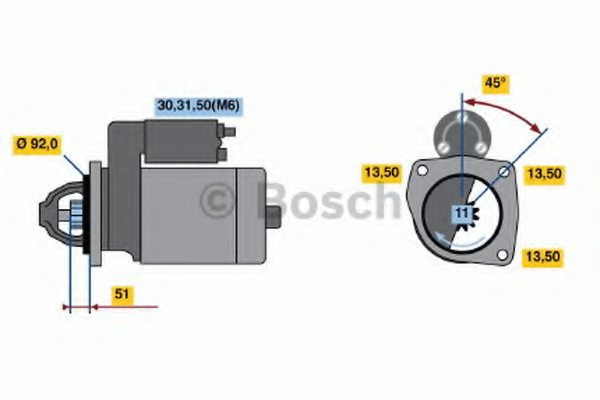 0051516001,MTU 0051516001 Starter for MTU