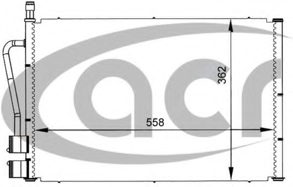 1384859,FORD 1384859 Condenser, air conditioning for FORD