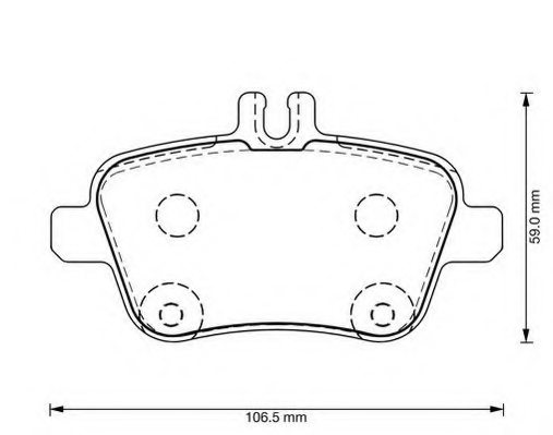 0084202320,MERCE 0084202320 Brake Pad Set, disc brake for MERCE