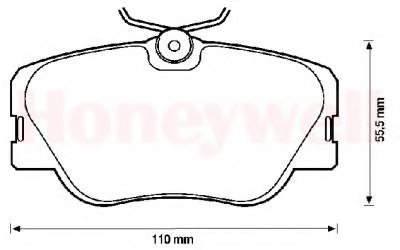597085,VALEO 597085 Brake Pad Set, disc brake for VALEO