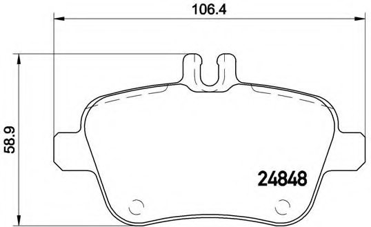 A0074209420,MERCE A0074209420 Brake Pad Set, disc brake for MERCE