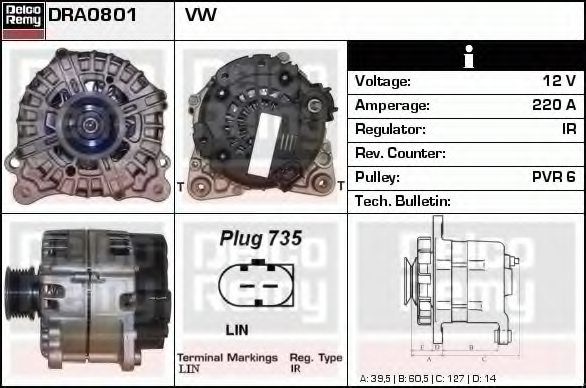 06E903023A,VAG 06E903023A Alternator for VAG