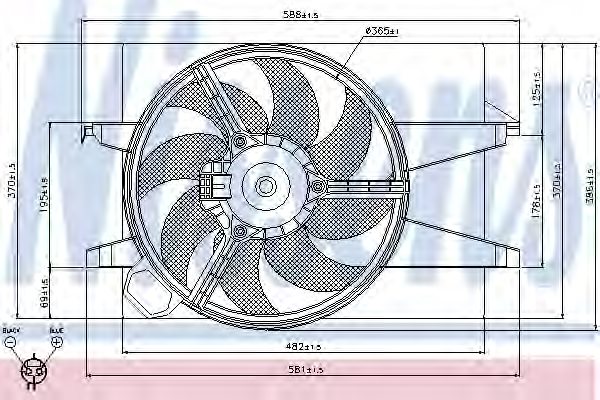 1337583,FORD 1337583 Fan, radiator for FORD