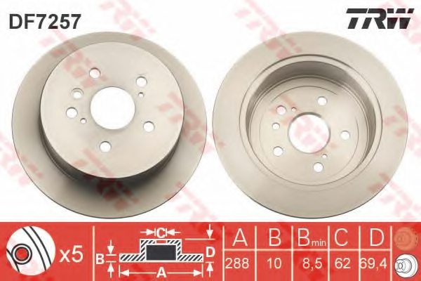 4243148041,TOYOT 42431-48041 Brake Disc for TOYOT