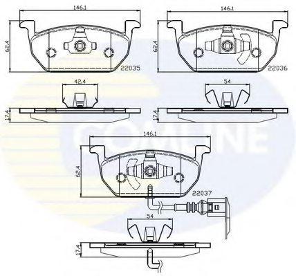 5Q0698151C,VW 5Q0698151C Brake Pad Set, disc brake for VW