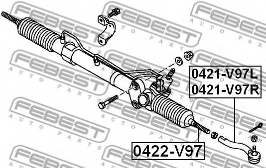 4422A037,MITSUBISHI 4422A037 Tie Rod End for MITSUBISHI