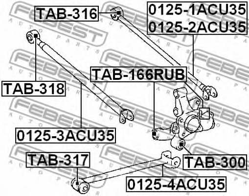 4221020010,TOYOT 42210-20010 Control Arm-/Trailing Arm Bush for TOYOT