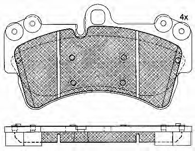 7L0698151,VW 7L0.698.151 Brake Pad Set, disc brake for VW