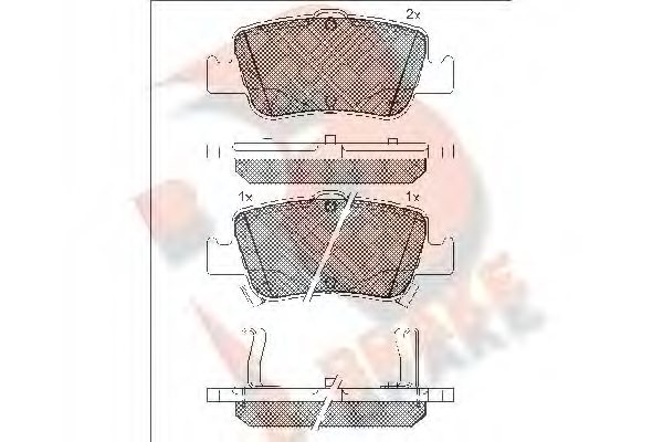 0446602181,TOYOT 04466-02181 Brake Pad Set, disc brake for TOYOT