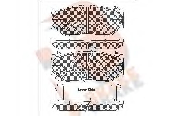 5581071L00,SUZUK 55810-71L00 Brake Pad Set, disc brake for SUZUK
