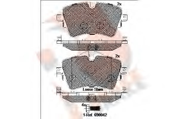 34106863293,MINI 34 10 6 863 293 Brake Pad Set, disc brake for MINI
