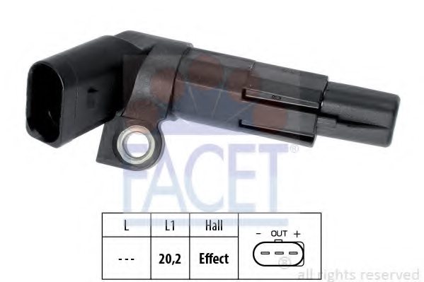 03D906433,VW 03D 906 433 Sensor, crankshaft pulse for VW