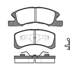 4605B281,MITSUBISHI 4605B281 Brake Pad Set, disc brake for MITSUBISHI