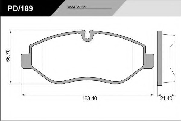 42555881,IVECO 42555881 Brake Pad Set, disc brake for IVECO