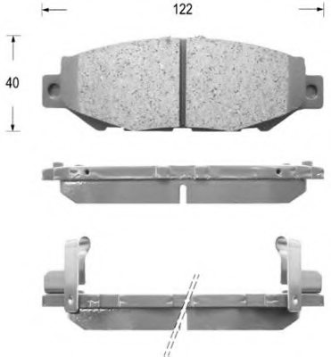 449250011,LEXUS 449250011 Brake Pad Set, disc brake for LEXUS