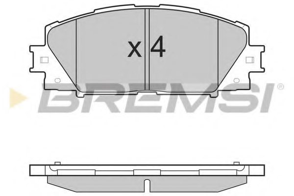 04465B1350,TOYOT 04465-B1350 Brake Pad Set, disc brake for TOYOT