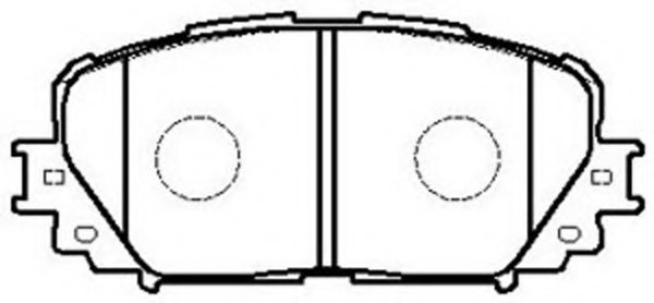 0446552270,TOYOT 04465-52270 Brake Pad Set, disc brake for TOYOT